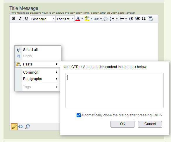How To Add A Message To Your Donation Page